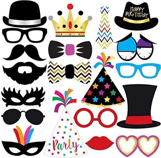 Birthday Photo Booth Props and Signs – Pixilated
